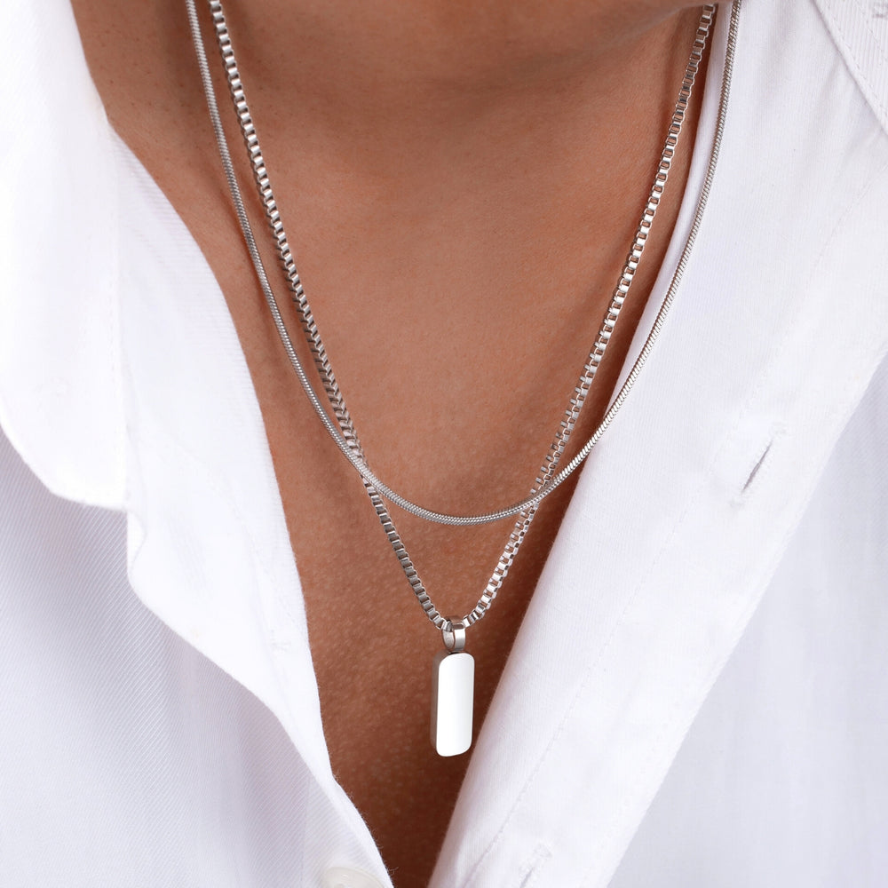 Minimal Pendant Necklace Duo