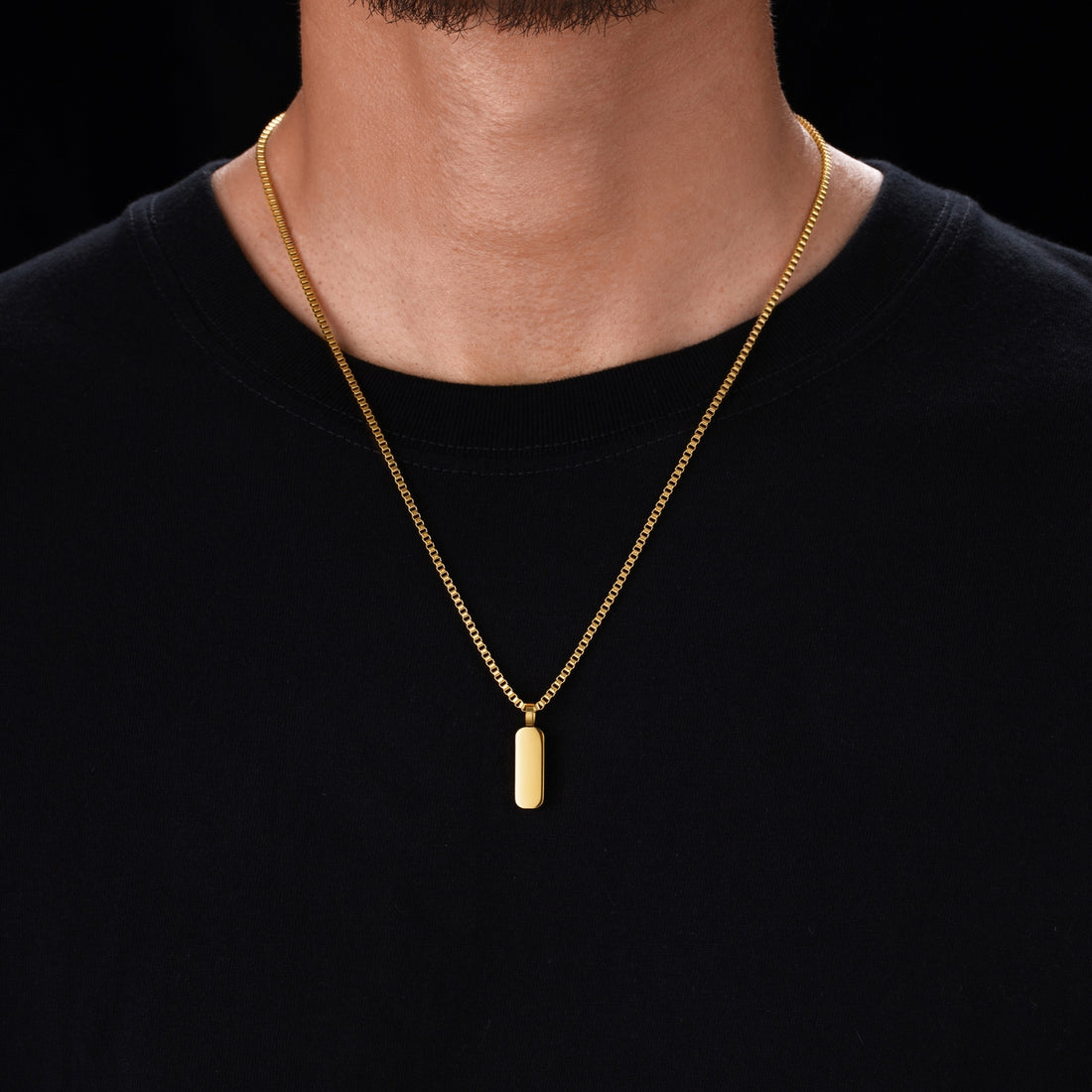 Minimal Pendant & Box Chain