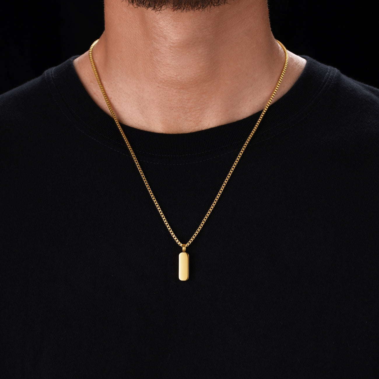 Minimal Pendant & Box Chain